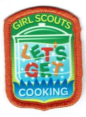 Girl Scouts LET'S GET COOKING Printed Fun Patches Badges SCOUT GUIDE ...
