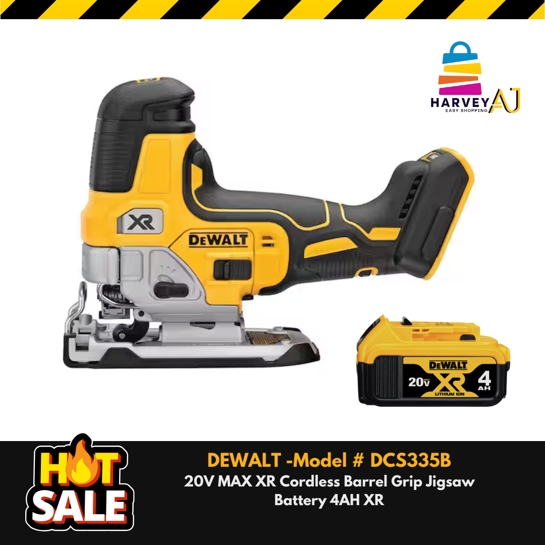 DEWALT DCS335B 20V Barrel Grip Jig Saw Battery 4AH Combo 885911533744 ...