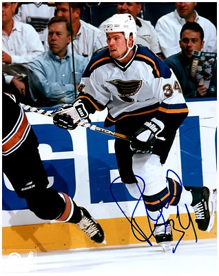 St. Louis Blues REED LOW Signed Autographed 8x10 Pic F | eBay