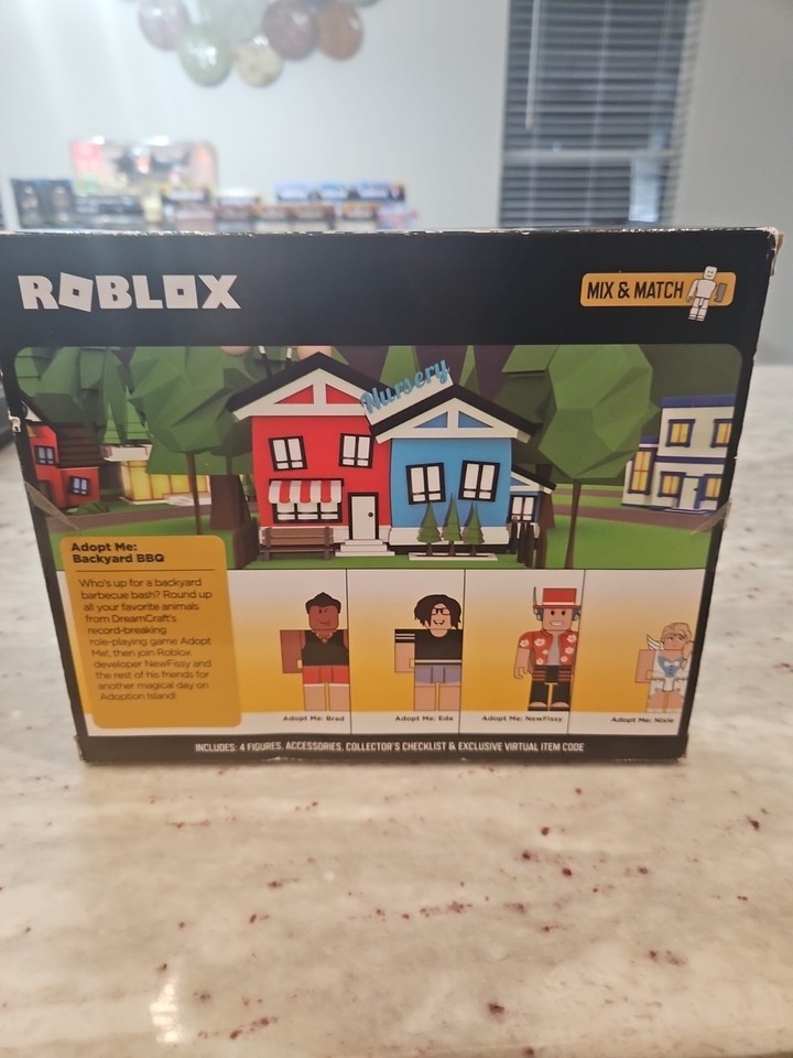 Roblox Adopt Me Backyard BBQ Playset 4 Figure Set 13 pcs No Code ...