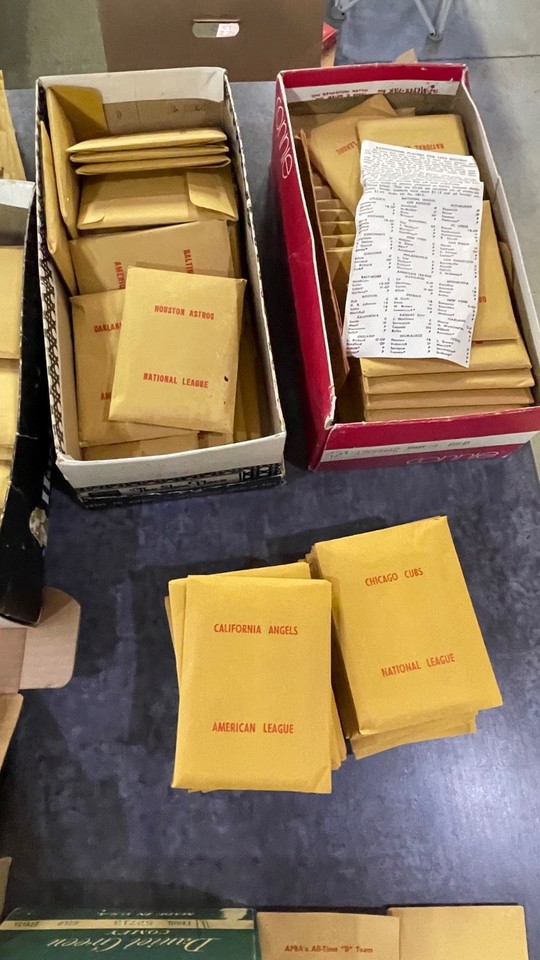 Huge APBA Baseball MASSIVE CARD LOT OF 400+ PACKS (+ 2 game sets) 1960 ...