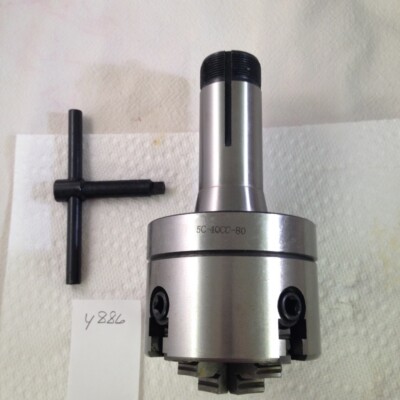 1 NEW 5C MOUNT 3" CHUCK 4-JAW LATHE CHUCK. INDEPENDENT CHUCK. W/ WRENCH ...