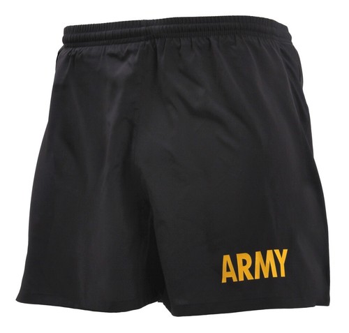 US Army APFU PT Small Shorts Physical Fitness Uniform Black Gold ...