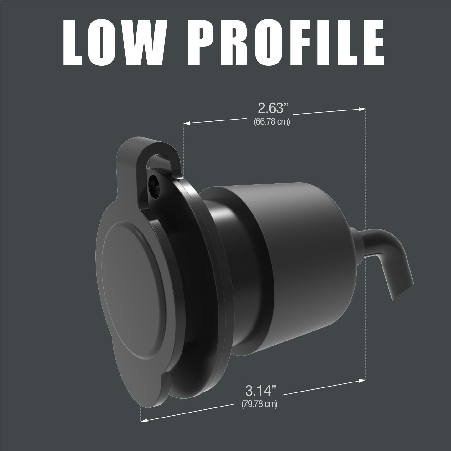 Flanged Outdoor 15 Amp 125V AC Power Outlet Waterproof Plug & Cover, w ...