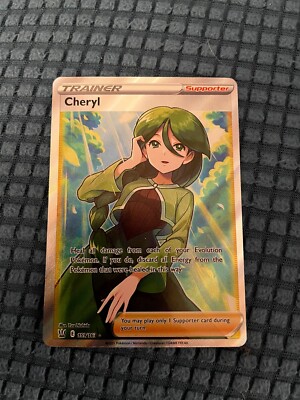 Pokemon Battle Styles Cheryl Trainer Full Art 159/163 Card New Mint In ...
