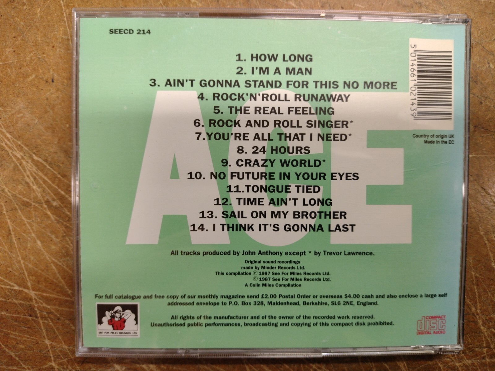Ace - How Long (The Best of Featuring Paul Carrack, 1993) for sale ...