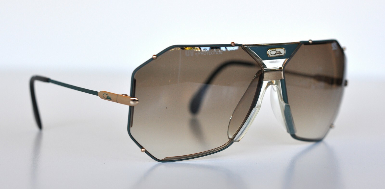 Cazal Vintage Sunglasses - NOS - Mod. 905 - Col. 350 - Gold & Green | eBay