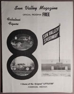 1962 Sun Valley Speedway Little 500 Sprint Car Racing Program w/Insert ...