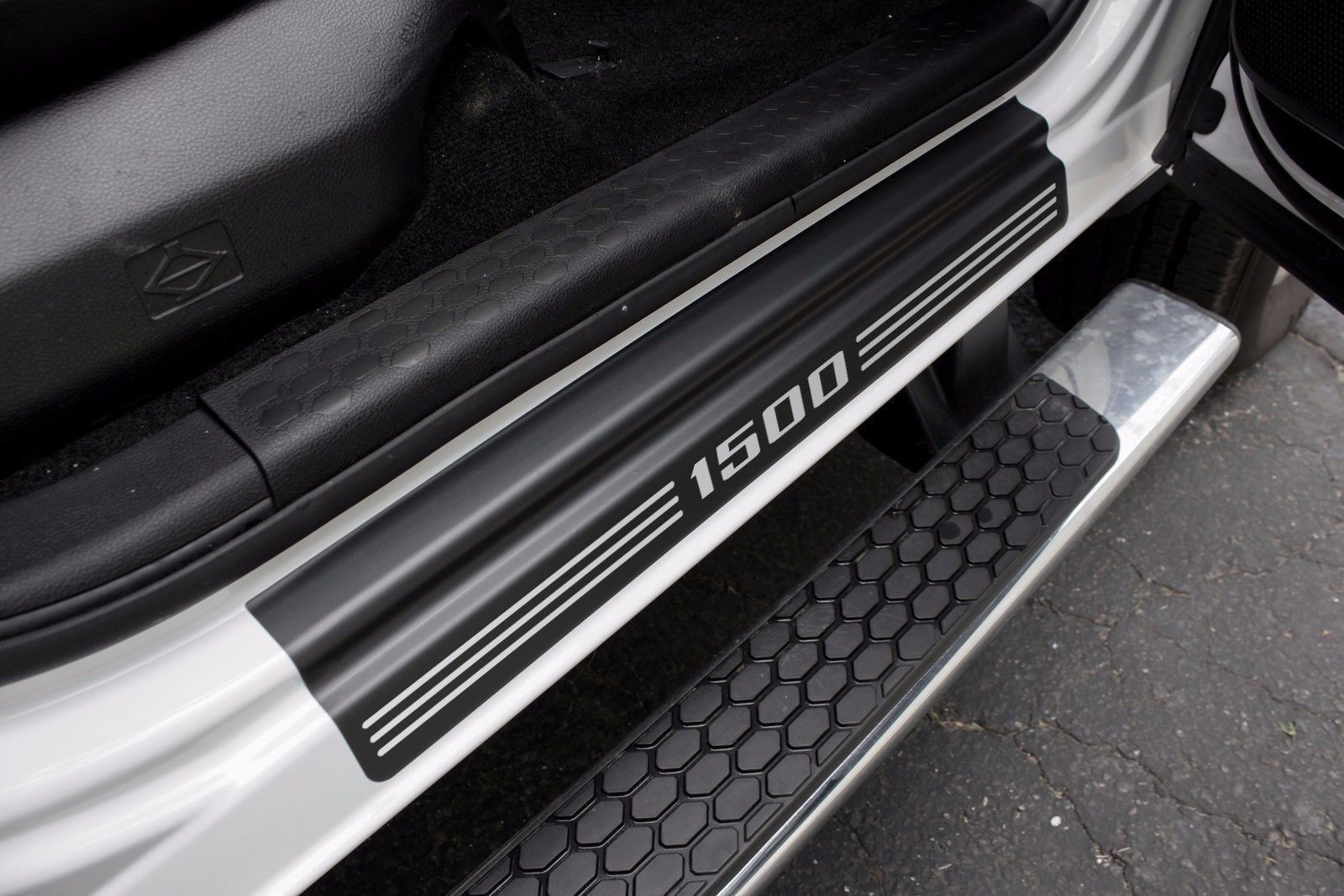 Door Scuff Plate Protectors fits Big Horn, Rebel, Sport Ram 1500 Crew ...