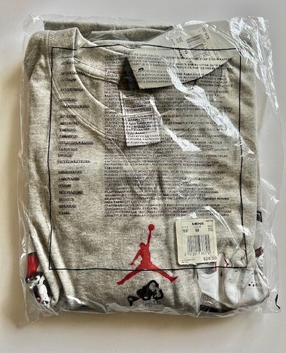 Nike Air Jordan History Gray T-Shirt 3xl XXXL New w/Tags Rare Vintage ...