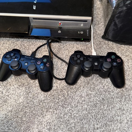 Sony PlayStation 3 Black With Two Controllers. Original Owner, Works ...