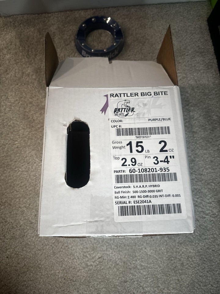 15 LB Radical Rattler Big Bite- BRAND NEW IN BOX- Bowling Ball | eBay