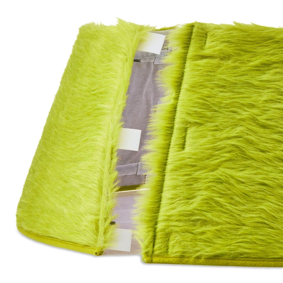 Dr. Seuss The Grinch Green Fuzzy Christmas Tree Skirt Collar Holiday ...