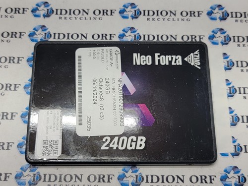NEO FORZA 240GB 2.5" SATA SSD NFS011SA324-6007000, Grade A, SKU 10421 ...