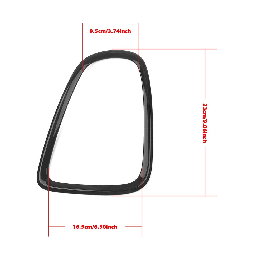 Black Headlight Taillight Frame Trim For Mini Cooper R55 R56 R57 2007 ...