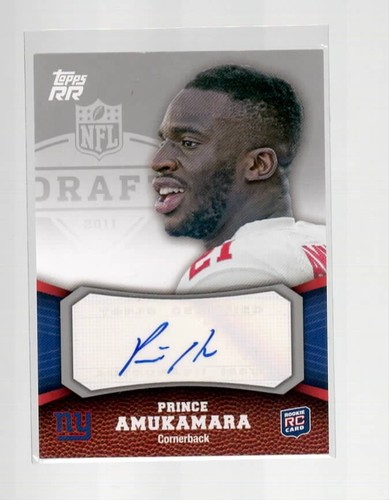 PRINCE AMUKAMARA 2011 TOPPS RISING ROOKIE AUTO CARD #114 | eBay