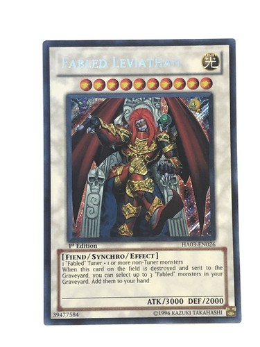 1x (M/NM) - Fabled Leviathan - HA03-EN026 - Secret Rare - Unlimited ...