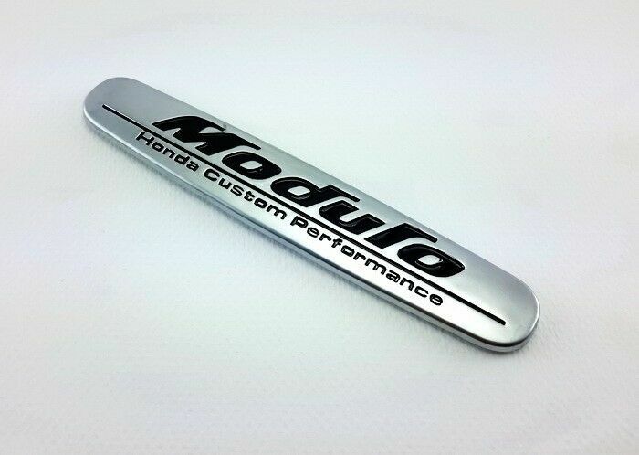 Modulo Logo Plate Bronze Badge Emblem Black Part Car Spoiler for Honda ...