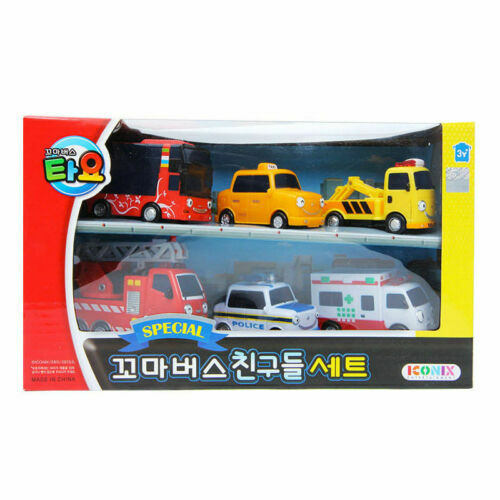 Little Bus TAYO FRIENDS Special Mini 6Pcs Toy Set Citu+Alice+Nuri+Pat ...