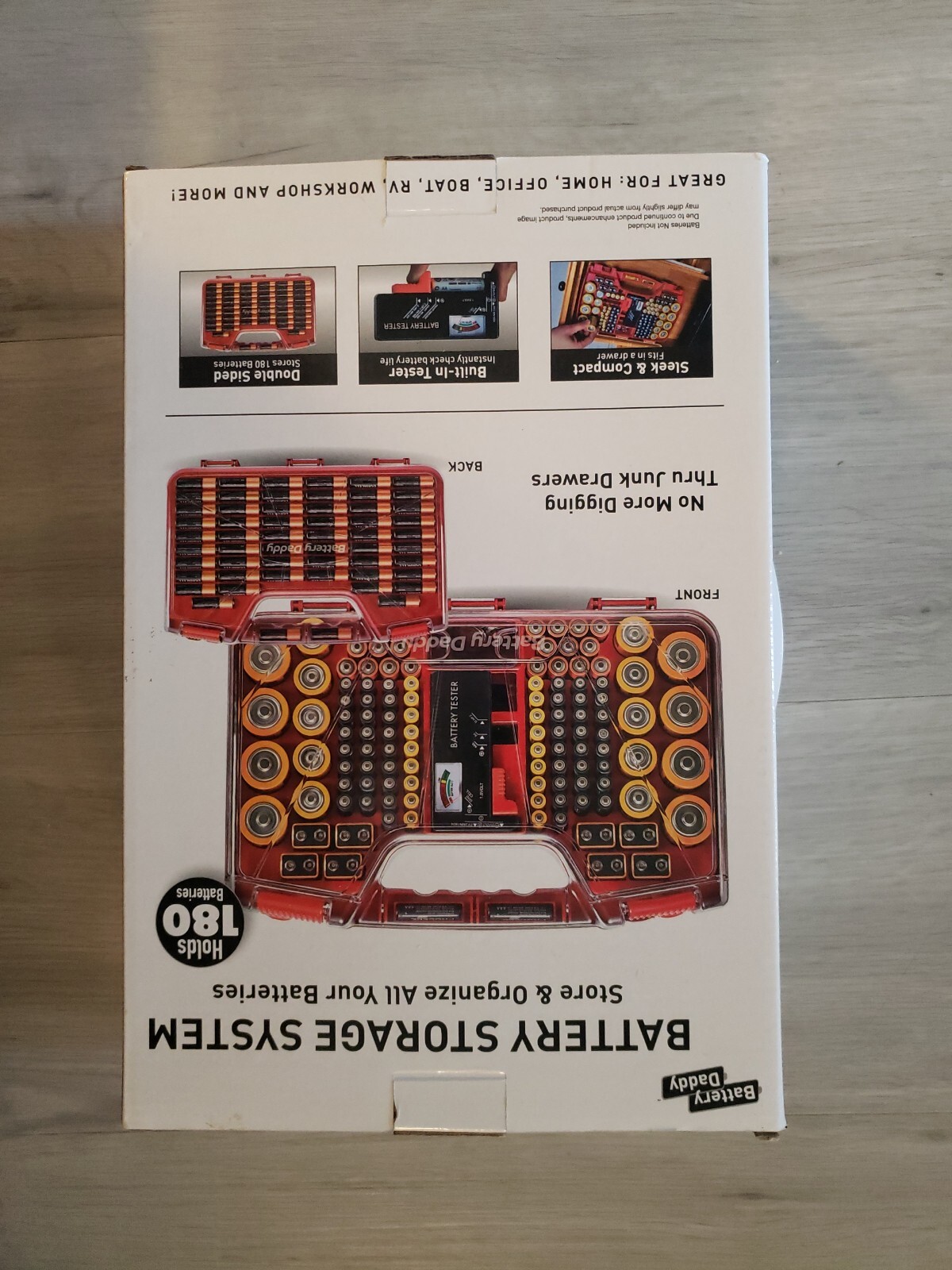 Battery Daddy Battery Storage System, New Holds 180 Batteries Battery ...
