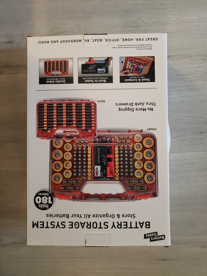 Battery Daddy Battery Storage System, New Holds 180 Batteries Battery ...