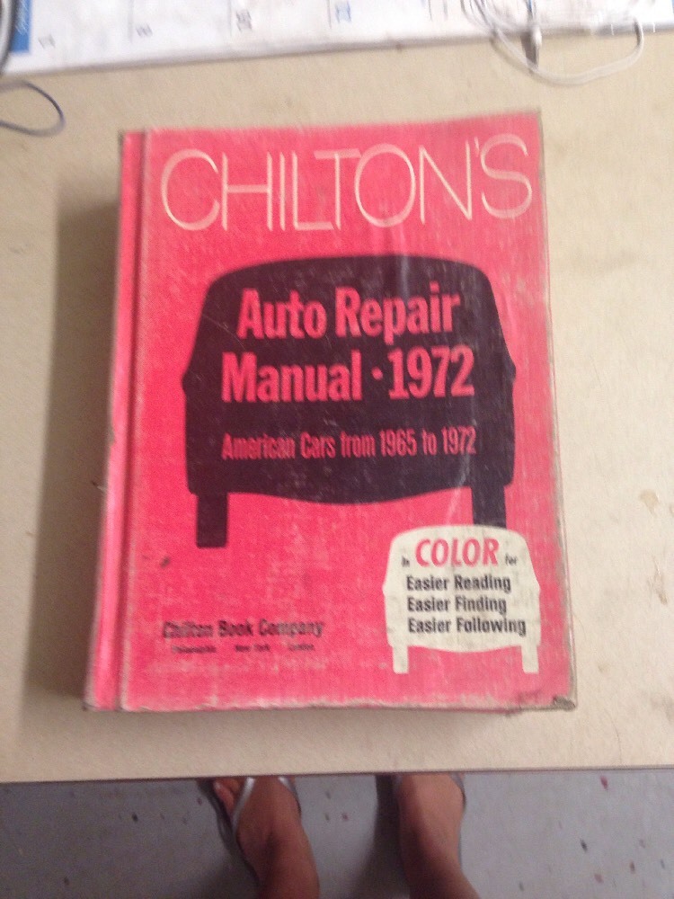 Chiltons Auto Repair Manual 1972 | eBay