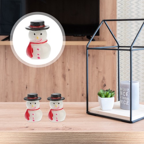 10 Pcs Snowman Ornaments Miniature Snowmen for Crafts Tiny Resin | eBay