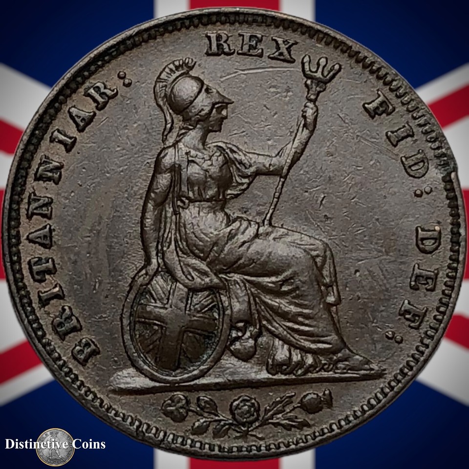 Great Britain 1834 Farthing 1/4d GB3371 | eBay