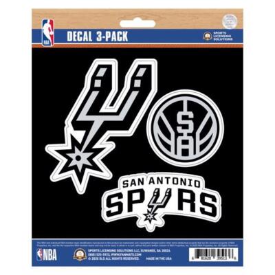 San Antonio Spurs Decal Die Cut Team 3 Pack [NEW] NBA Car Truck Auto ...