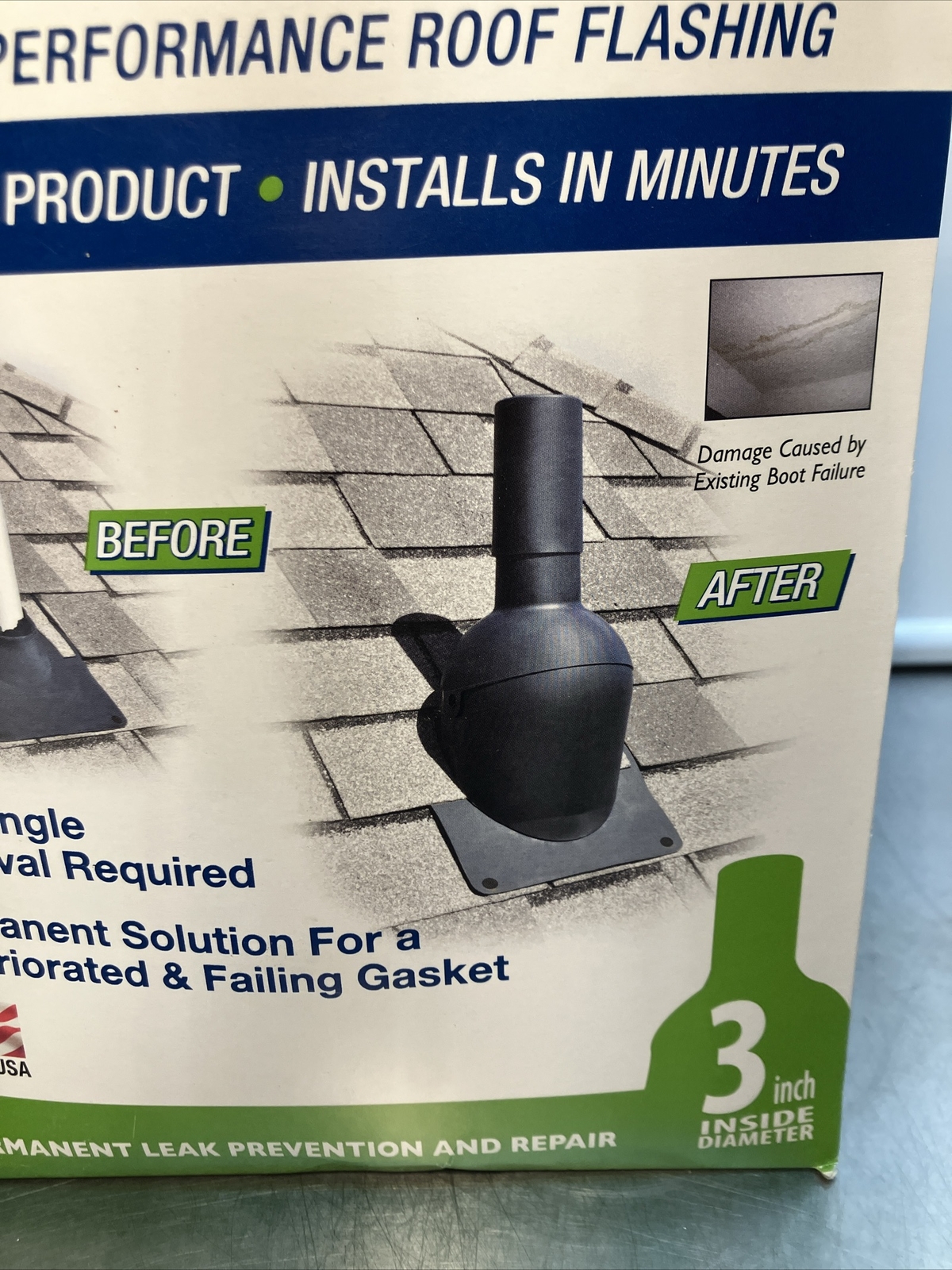 Perma Boot 3 Pc Roof Vent Pipe Boot Repair for 3” (Interior Diameter ...