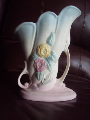 Vintage Hull "Open Rose" Vase 141-8 1/2", Mid-1940's, Very Hard to Find ...