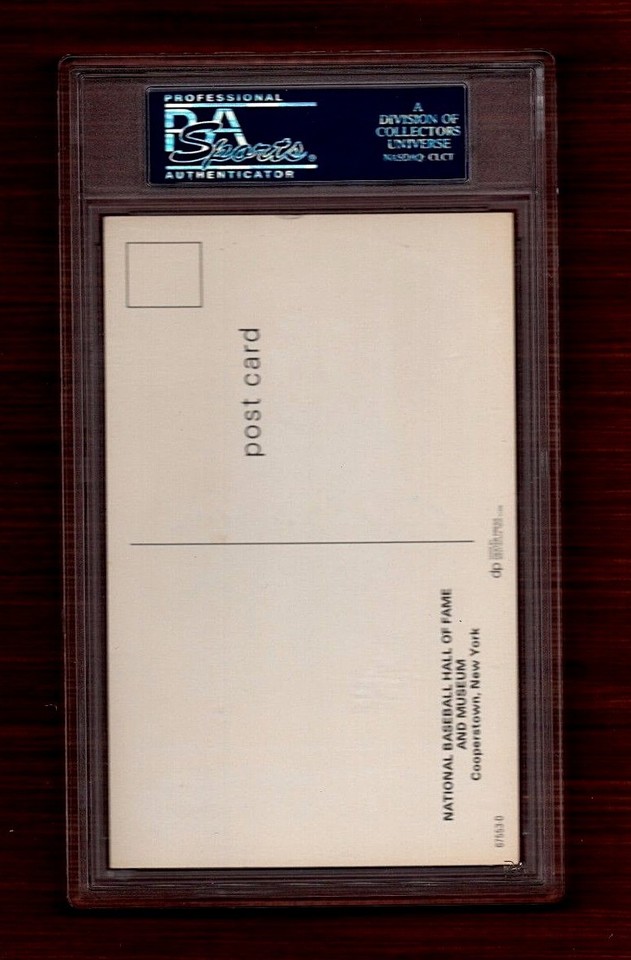 1979 EDD ROUSH SIGNED DEXTER PRESS HOF PLAQUE POSTCARD PSA/DNA ...