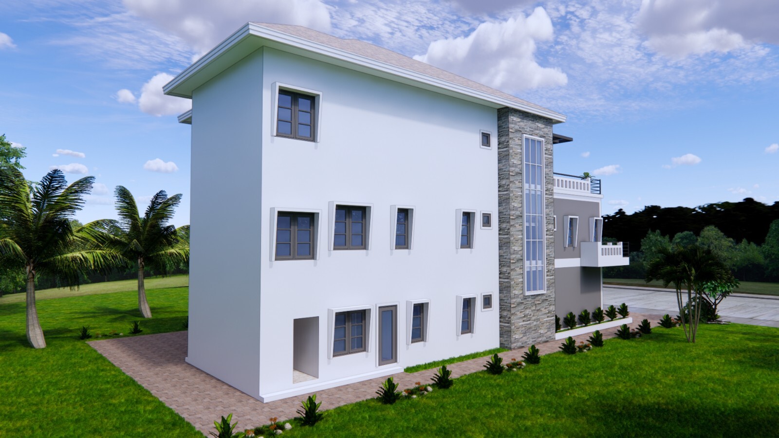 40x70 Feet House Design Plans 12x23 Meter 5 Bed 6 Bath PDF Plan & A4 ...