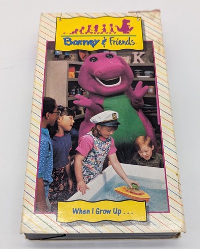 Barney & Friends VHS When I Grow Up Time Life Video VTG Dinosaur Rare ...