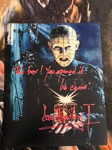 DOUG BRADLEY Signed Hellraiser Pinhead 8x10 Photo Horror Autograph ...
