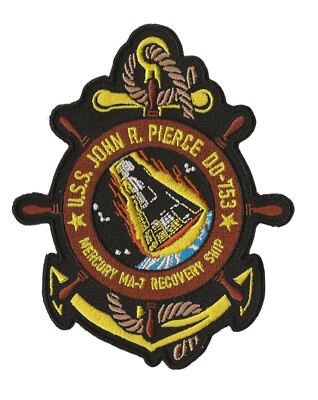 USS John R Pierce DD-735 NASA Mercury 7 MA7 space recovery ship task ...