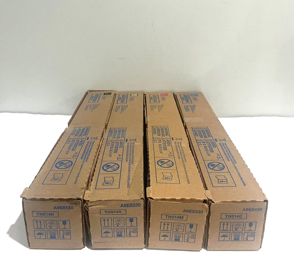 Konica TN-514K TN-514Y TN-514M TN-514C Toner Cartridges Set KYMC For ...