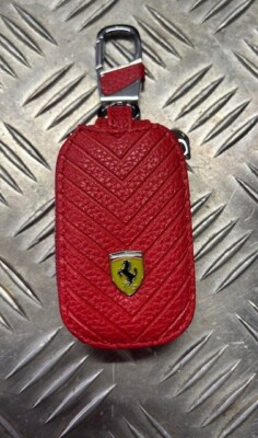 Ferrari style Key Holder Leather (Red) | eBay UK