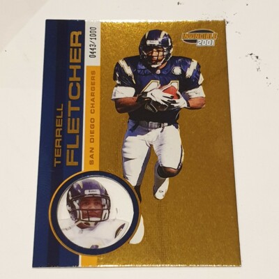 2001 Pacific Invincible Terrell Fletcher Card #ed/1000 - San Diego ...