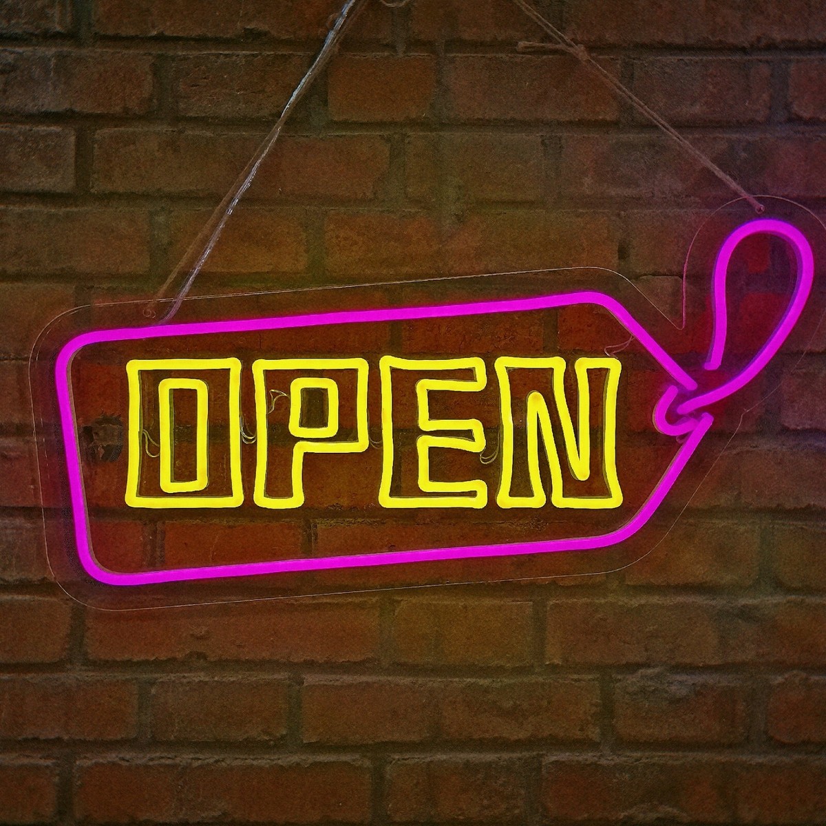 Vintage Lighted Open Sign Vintage Neon Road Signs Premium Collection