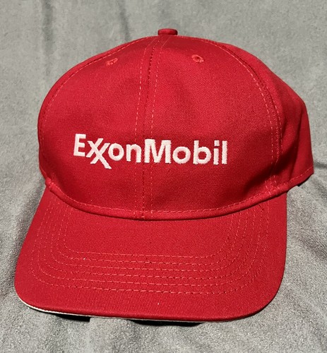 RED - Exxon Mobil SnapBack Hat | eBay