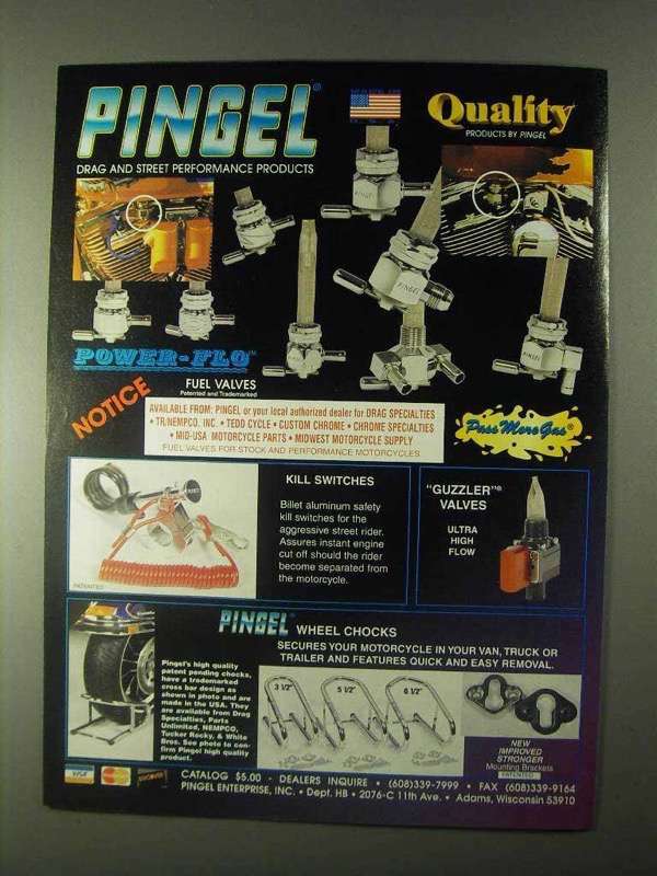 1999 Pingel Drag and Street Performance Products Ad | eBay
