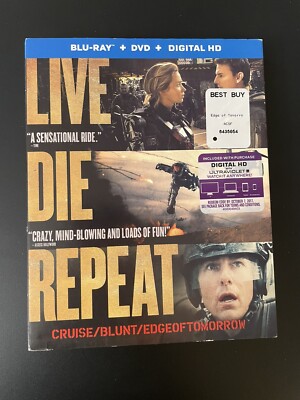 Live Die Repeat : Edge Of Tomorrow Blu-ray Disc Tom Cruise | eBay