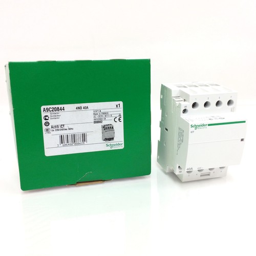 4-Pole Contactor A9C20844 Schneider 220/240VAC 40A Acti9 ICT 008862 | eBay