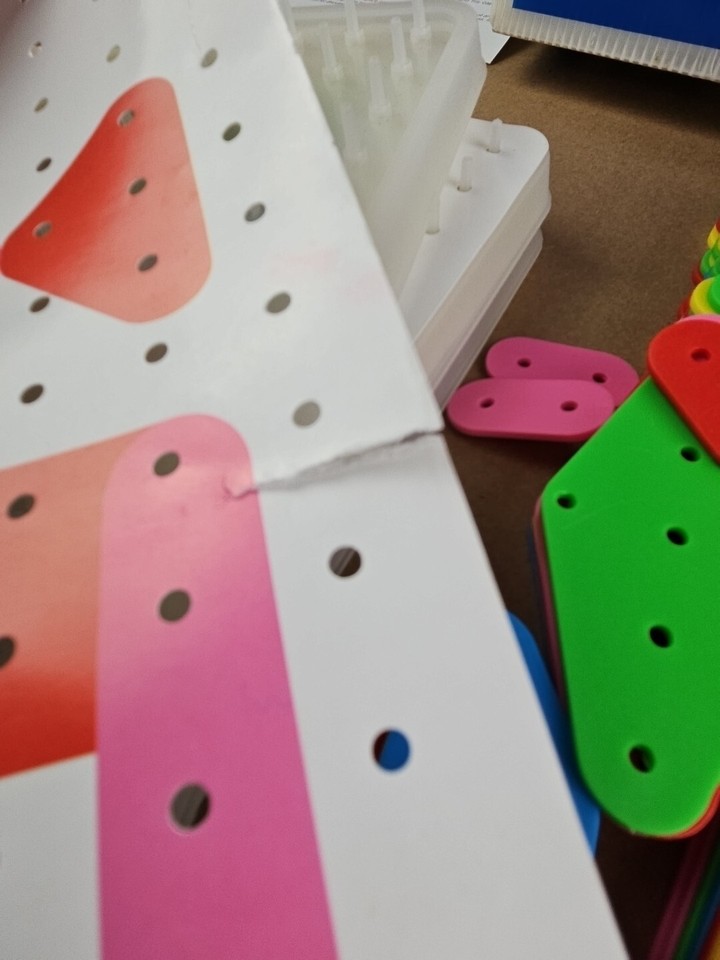 1995 Asco Picasco 4 Educational Game Puzzle Peg Board Toy France ...