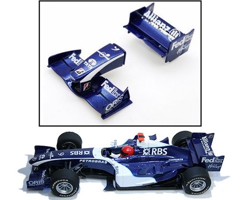 NEW Scalextric W9365 Front & Rear Wing Spoiler For 2006 Williams FW28 ...