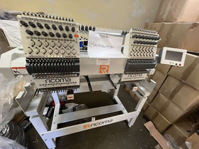 RICOMA MT-1502 Commercial Embroidery Machine - 2 Heads - 15 Needles | eBay