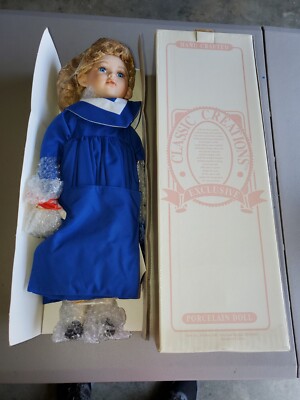 Vintage Exclusive Classic Creations porcelain Graduation Doll stand 18. ...