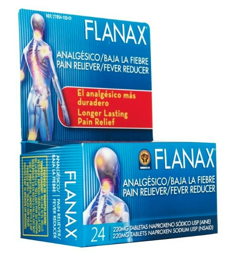 Flanax Pain Reliever/fever Reducer Tablets 220mg 24 Count for sale ...