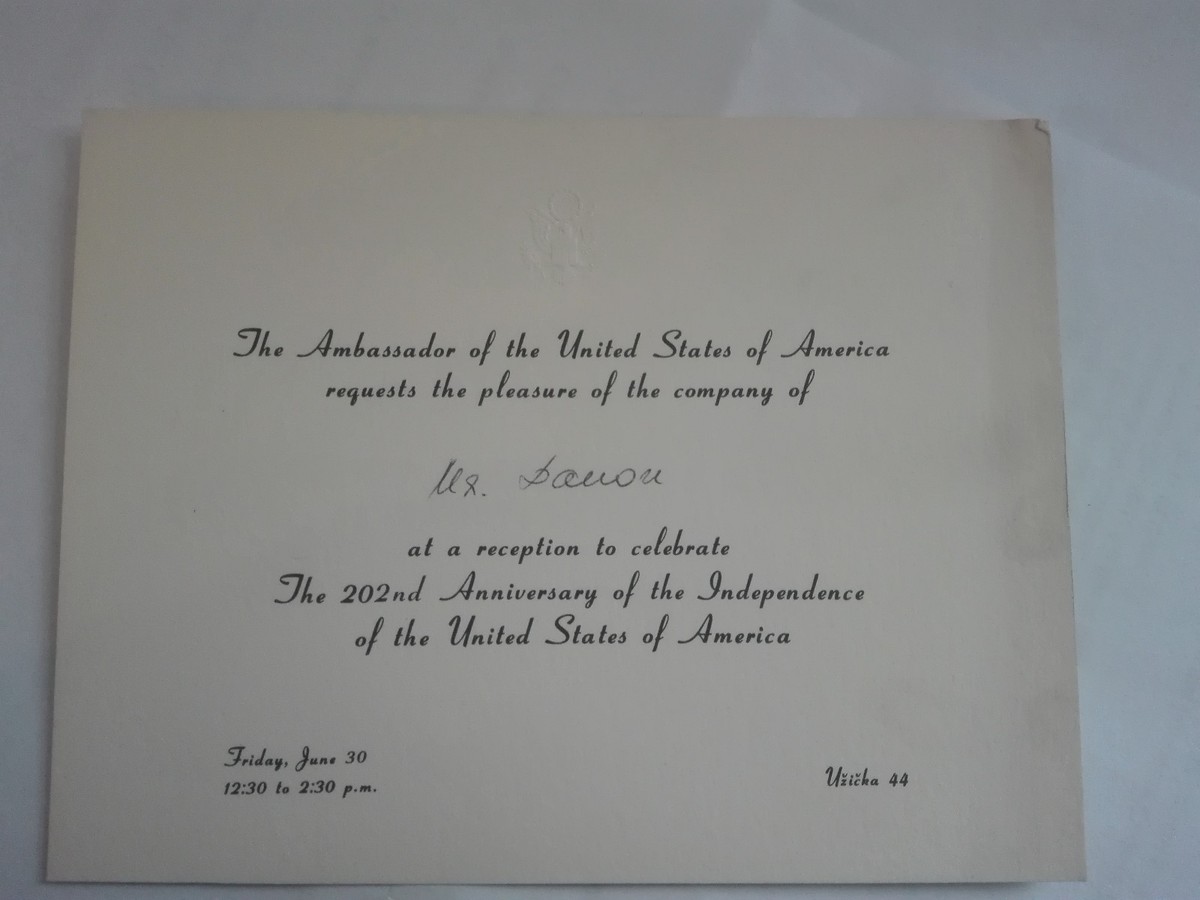 American Embassy Invitation Letter